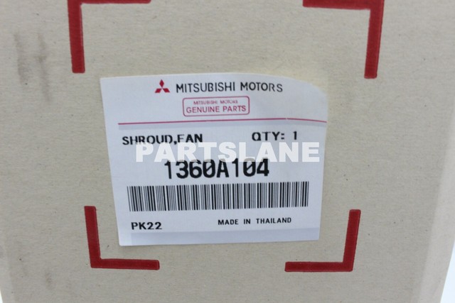 1360A104 Genuine Mitsubishi Shroud Cooling Fan for sale online | eBay