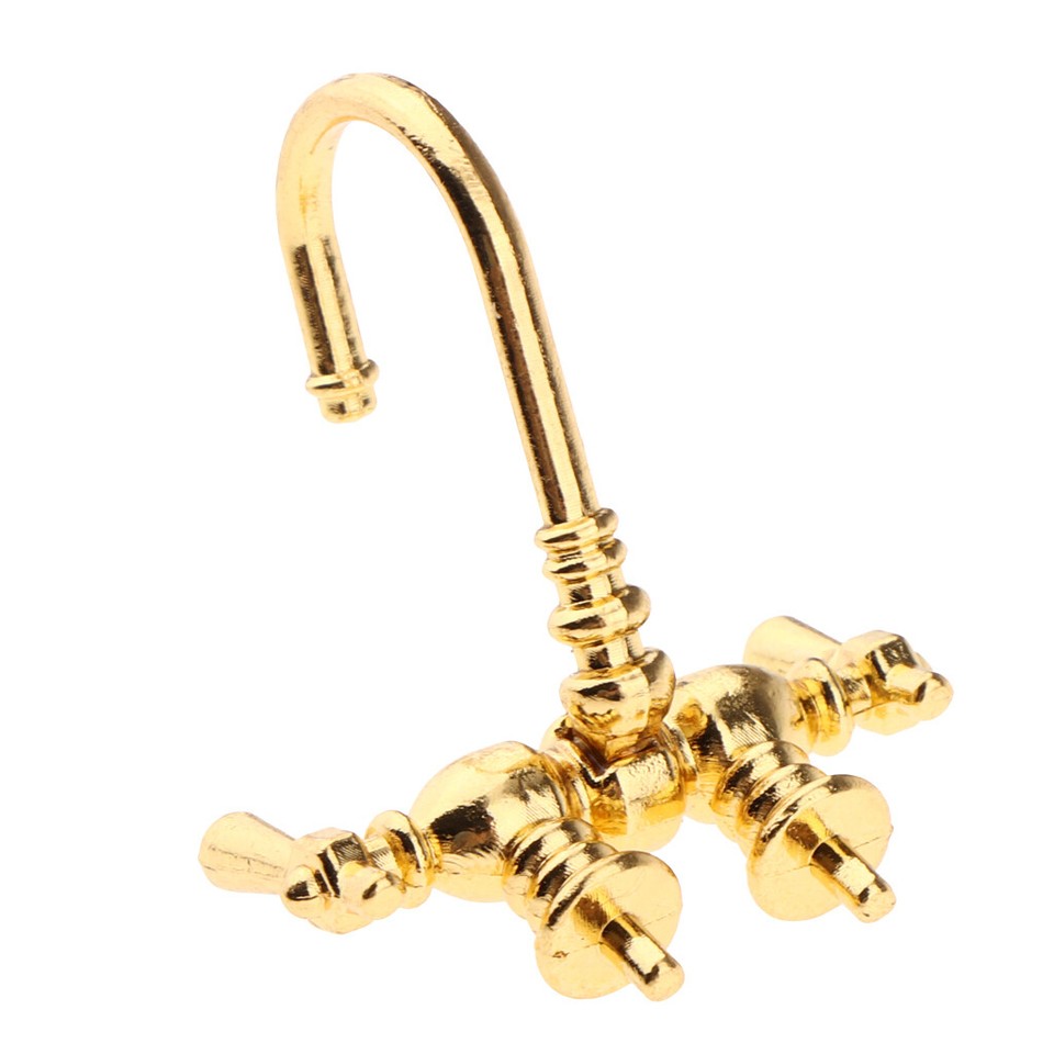 Dollhouse Miniature Faucet Mixer Tap for 1:12 Scale Kitchen Bathroom ...