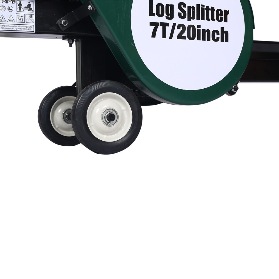 Double Flywheel Electric Log Splitter Portable 7 Ton hotizontal 2HP 16A ...