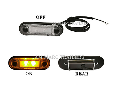Amber Hella RDX Style Led Flush fit Kelsa Bar Marker Lamp Light 12-24V ...