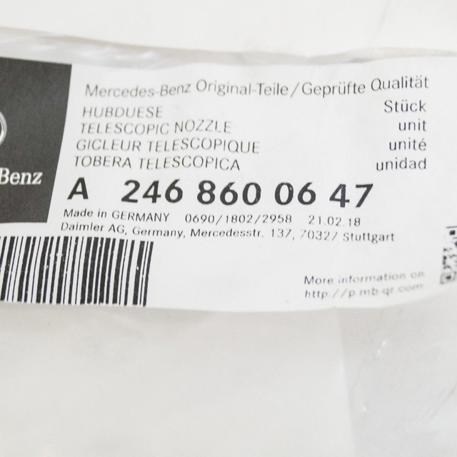 MERCEDES B Class W246 2014 RHD Headlight Washer Jet Nozzle Right ...