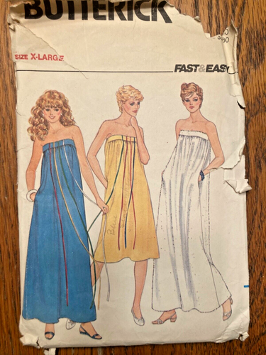 Butterick 4413 Sewing pattern XL or Bust 42-44" dress or swim cover ...