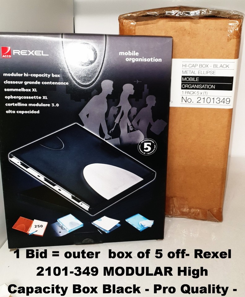 Rexel 2101-349 1 Outer =5 Boxes A4 MODULAR ELLIPSE Hi Cap Pro Quality ...