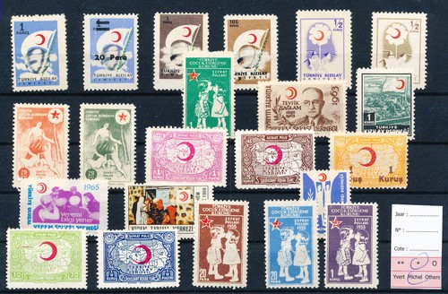ML02987 Turkey red crescent selection of nice stamps fine lot MH | eBay
