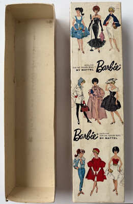 Vintage Barbie BOX ONLY for BRUNETTE Ponytail Doll, Mattel Japan 1960s ...