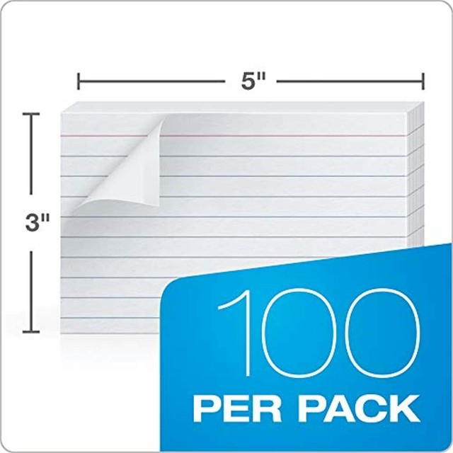 Oxford Self-stick Ruled 3 X 5 Index Cards 61100 for sale online | eBay