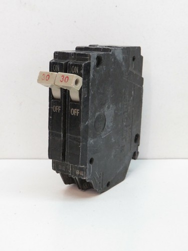 GE THQP230 30-Amp 2-Pole THQP Circuit Breaker 30A 2P 120/240V - White ...