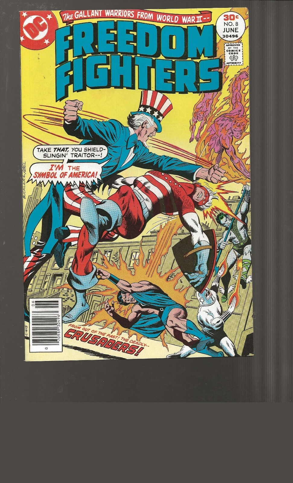 FREEDOM FIGHTERS #1, #8, #10, #15 Silver Ghost, King Samson (DC 1976 ...