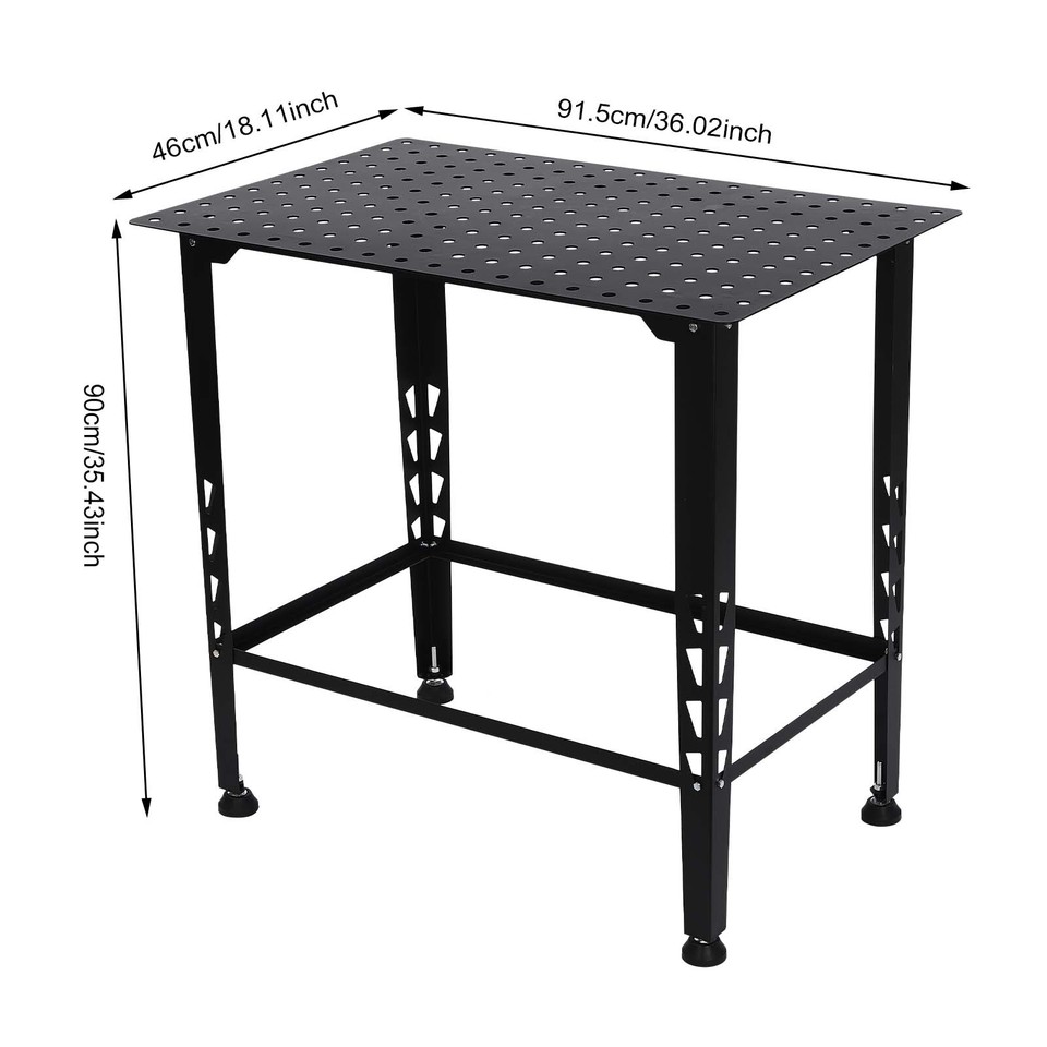 36" X 24" STEEL MODULAR WELDING TABLE WORK BENCH WITH WELDING FIT-UP ...