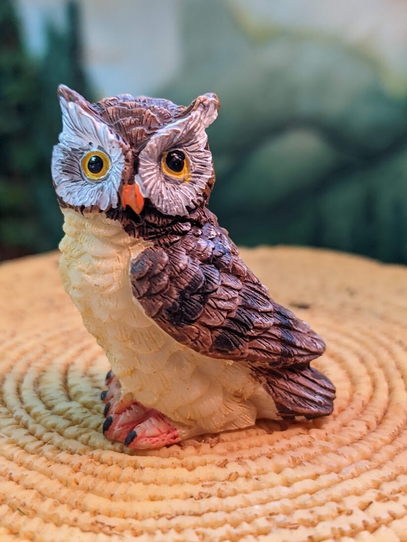Mini Owls set of 4 assorted LS MO100 Miniature Fairy Garden | eBay