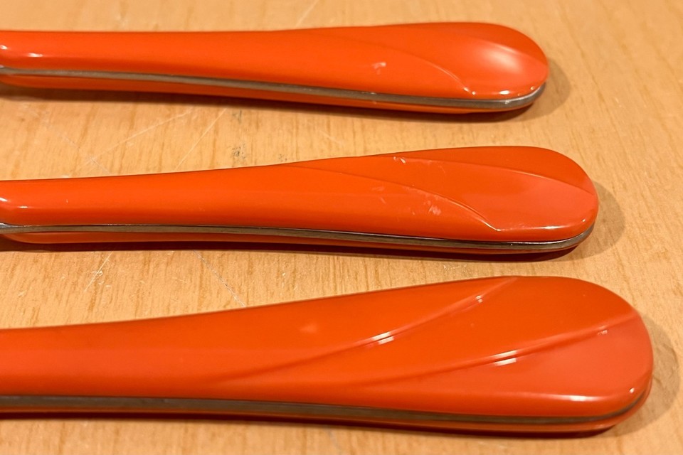 5 Pc Fiestaware TANGERINE Swirl Flatware Silverware Fiesta | eBay