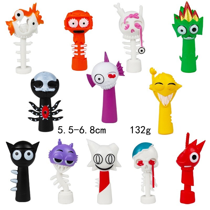 12PC Sprunki Rhythm Box Game Action Toy Game Action Figures Toy ...