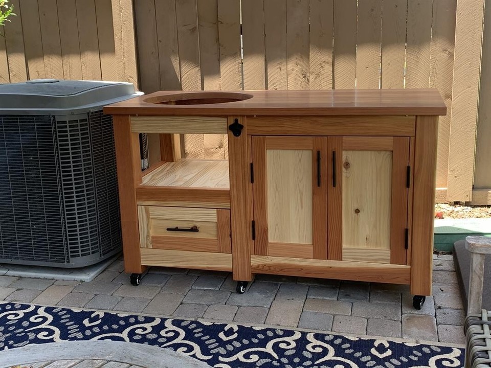 Grill Table for Big Green Egg, Kamado Joe (Build Plans) | eBay