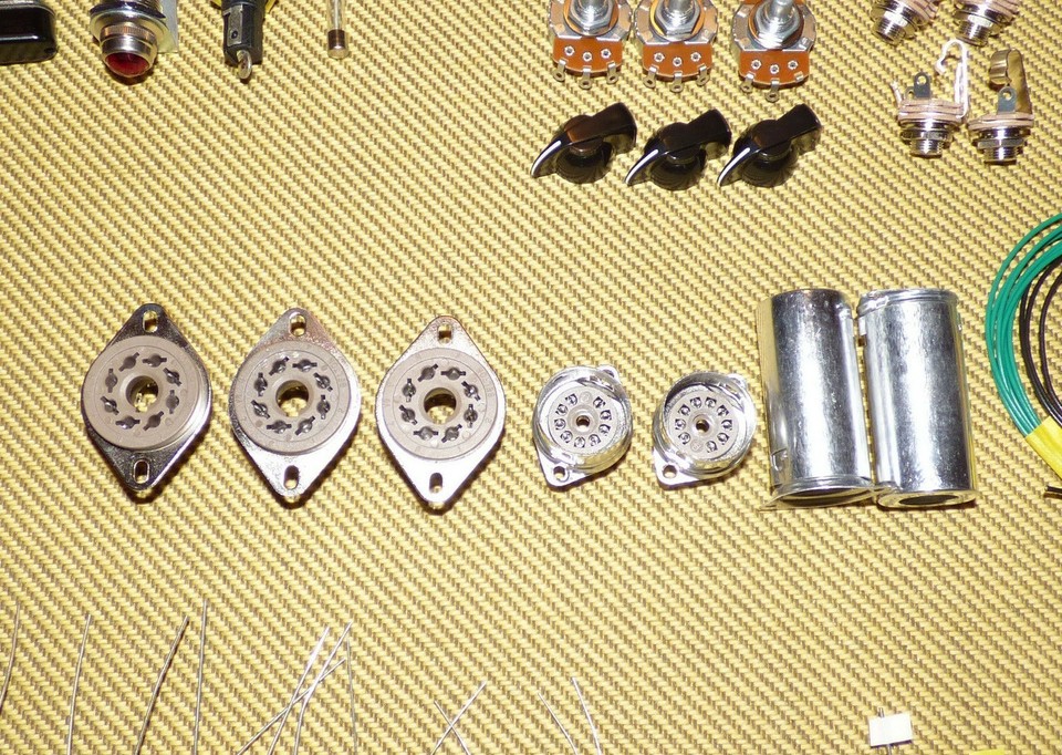 5E3 TWEED DELUXE GUITAR AMP PARTS KIT, Switchcraft, Mallory, BELTON ...