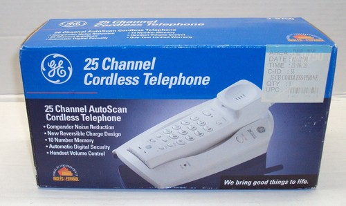 VINTAGE NEW IN BOX GENERAL ELECTRIC GE 2-9750 Cordless Telephone 25 ...
