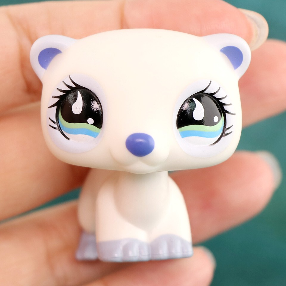 Mini Pet Shop LPS White Ferret Who Love LPS Kid Gift Doll Cute Toy Xmas ...