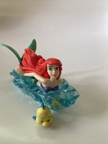 Disney Ariel Mermaid Base Flounder Princess FVC Figurine Cake Topper ...