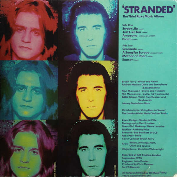 ROXY MUSIC ~ Stranded ~ Original 1973 UK Island FIRST PRESSING 8-track ...