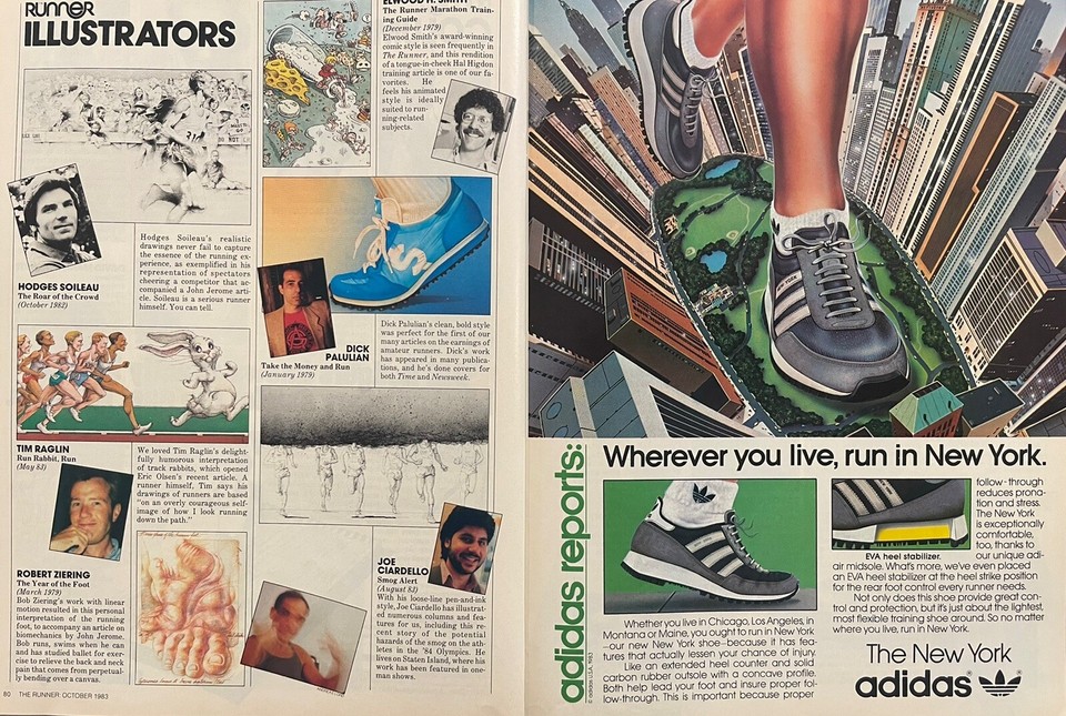 1983 The Runner Magazine October Olympic Countdown, 2 Nike ads | eBay