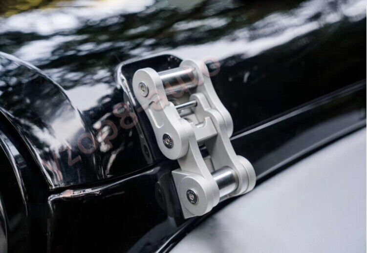 Fit For Jeep Wrangler JL 2018-2020 Silver Hood Lock Catch Latches ...