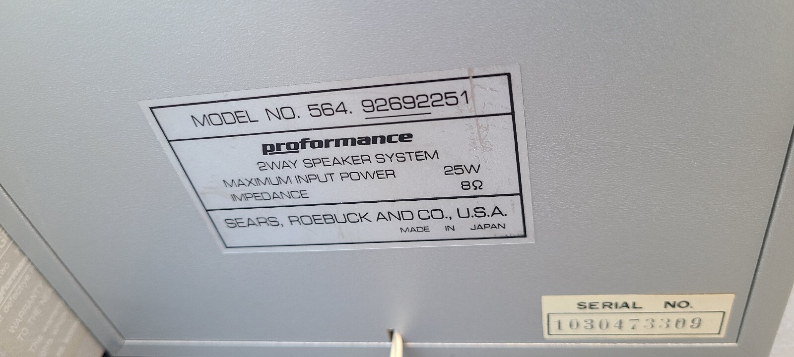 Sears Proformance Integrated AM FM Tuner / Amplifier Cassette Deck No ...