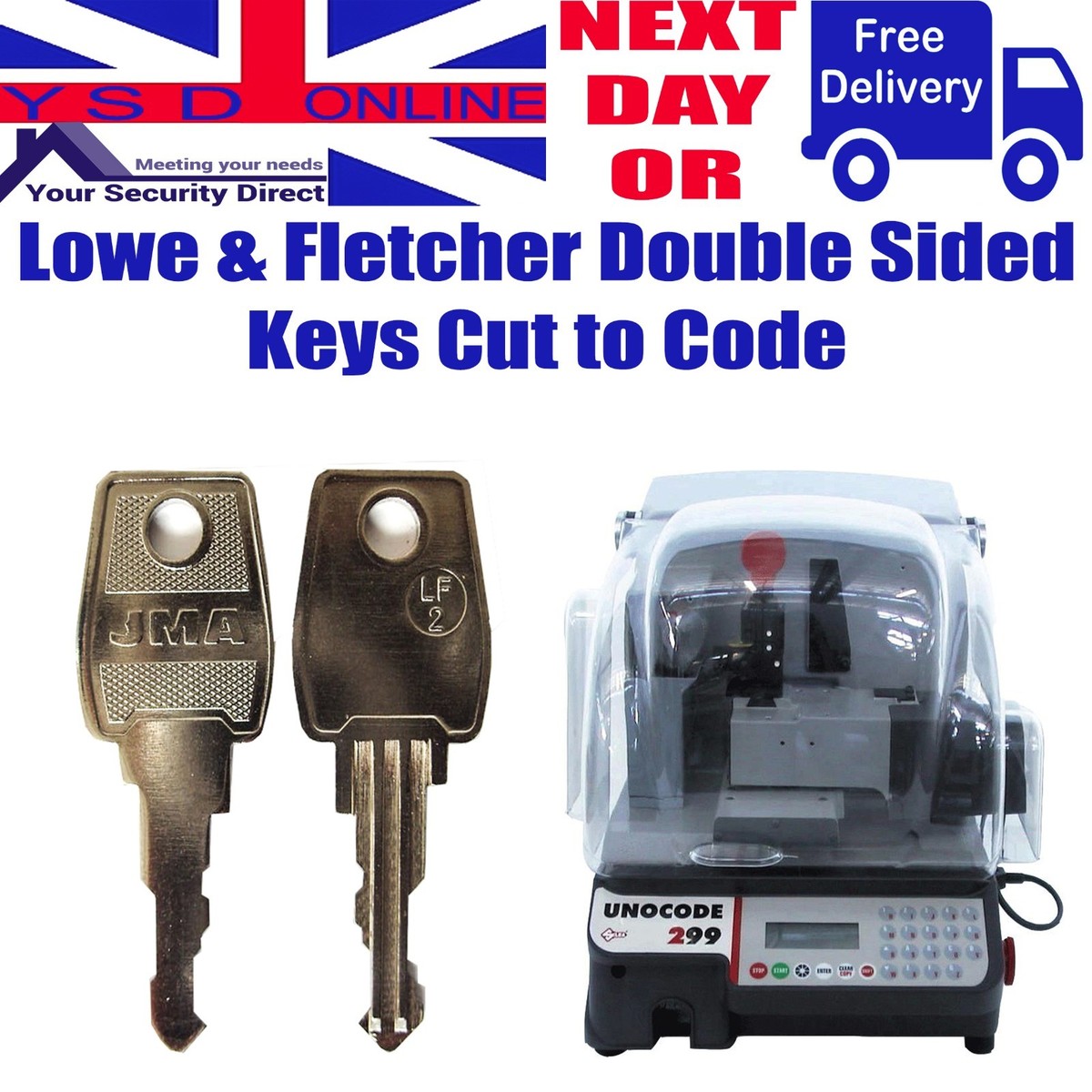 C+P Fixed Resistors 2 Replacement Keys Cut To Code For Lowe & Fletcher ...