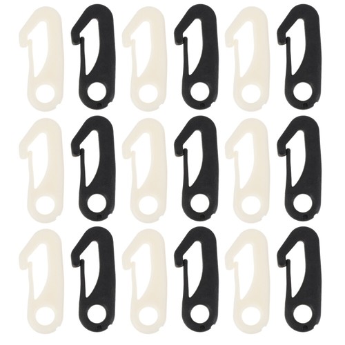 Flag Pole Clips 2-Pack White Plastic - Snap Hooks For Attaching Flags ...