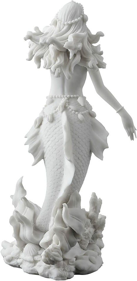 Beautiful Mermaid Rising from Sea Statue Sculpture Nautical Figurine ...