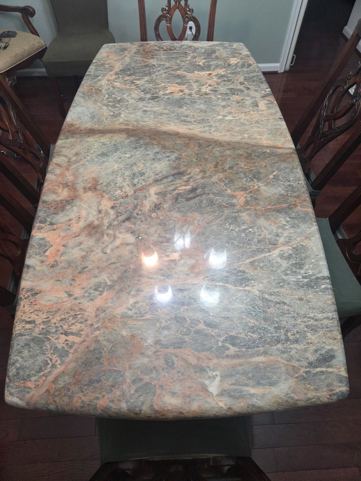Roche Bobois Italian Marble Dining Table | eBay