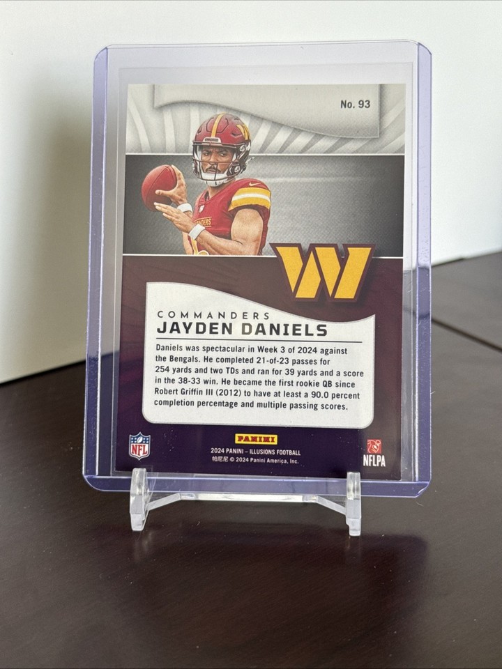 2024 Illusions Emerald Parallel Jayden Daniels RC #93 Washington ...