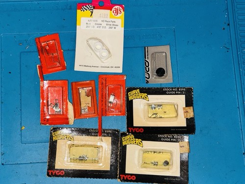 Tyco AFX Aurora Ho Slot Car Parts—In Packages-Guide Pins, Pickup Shoes ...