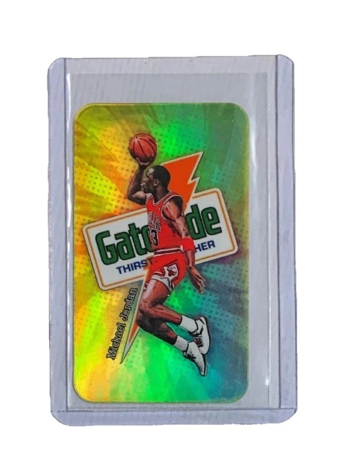 Michael Jordan 1991 Gatorade Yellow Lemon Lime Refractor Promo Tobacco ...