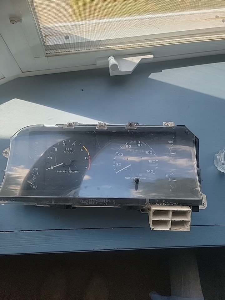 87-89 Ford Mustang 140 MPH Ford Motorsport Speedometer Gauge Cluster ...
