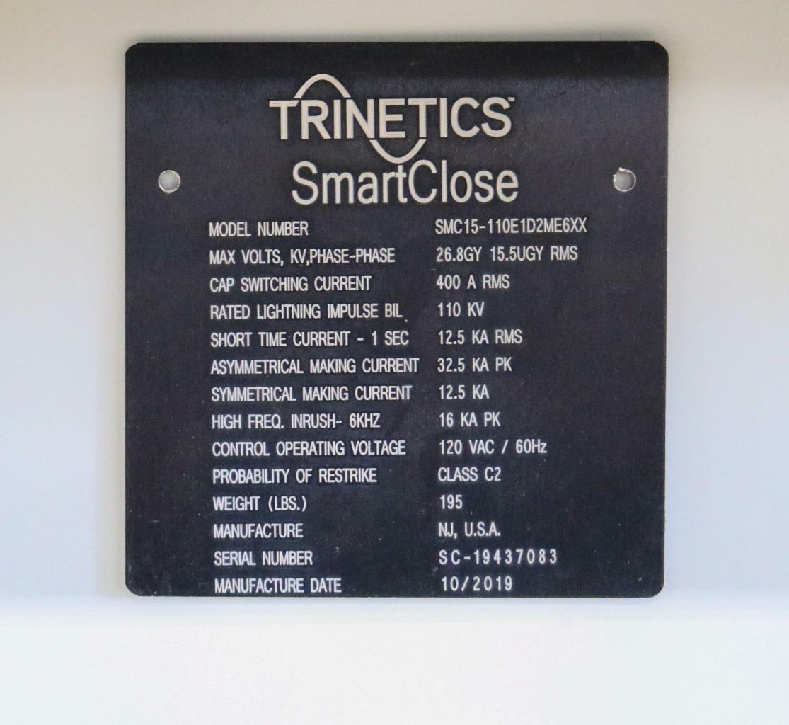 Hubbell Trinetics SMC15-110E1D2ME6XX Synchronous Vacuum Close Capacitor ...