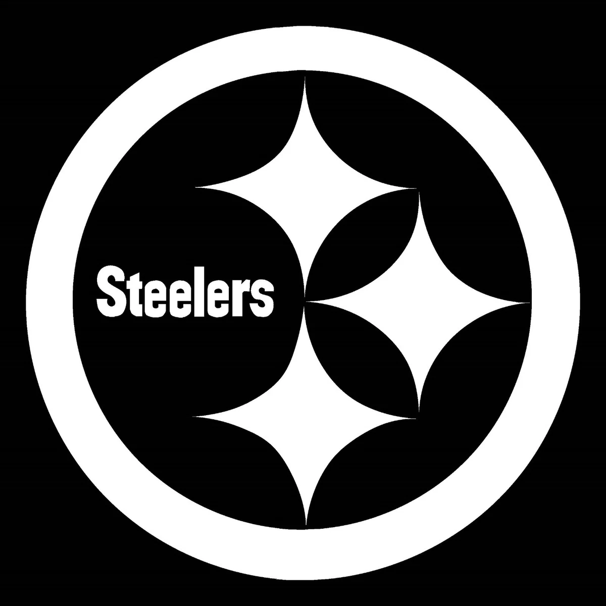 Steelers Logo Black And White