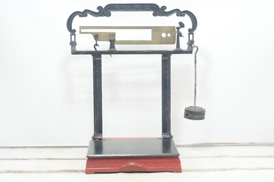 Antique Howe Scale Mercantile Countertop Cast Iron Platform Balance ...