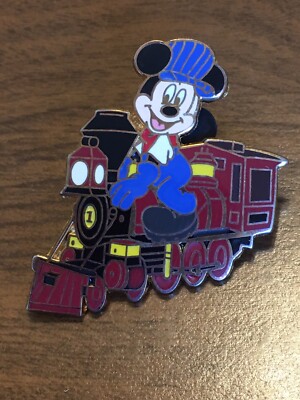 Disney Pin Mickey Locomotive Railroad Train Engineer Walter E A | eBay