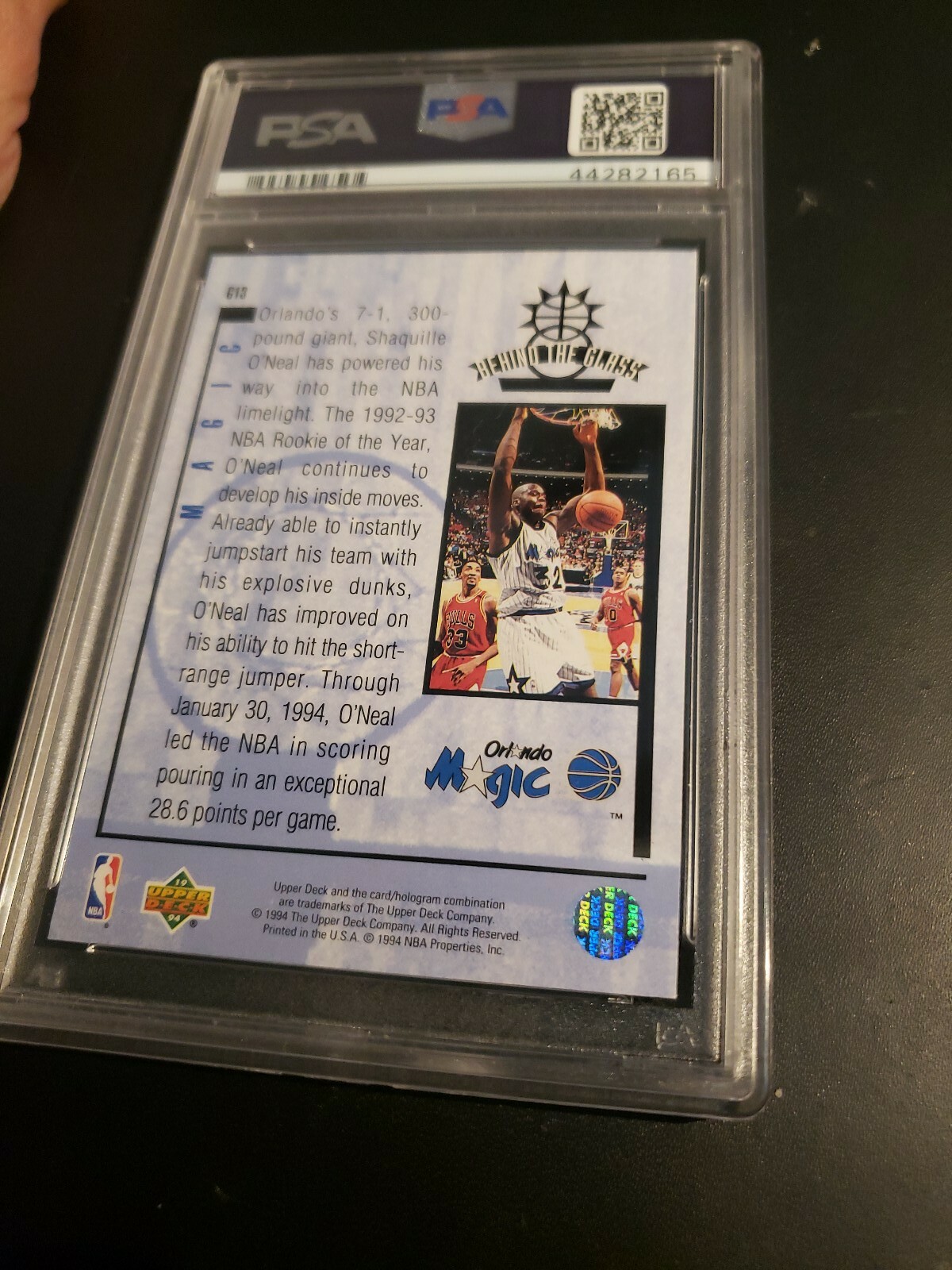 1993 UPPER DECK SE G13 SHAQUILLE ONEAL BEHIND THE GLASS PSA 6 | eBay