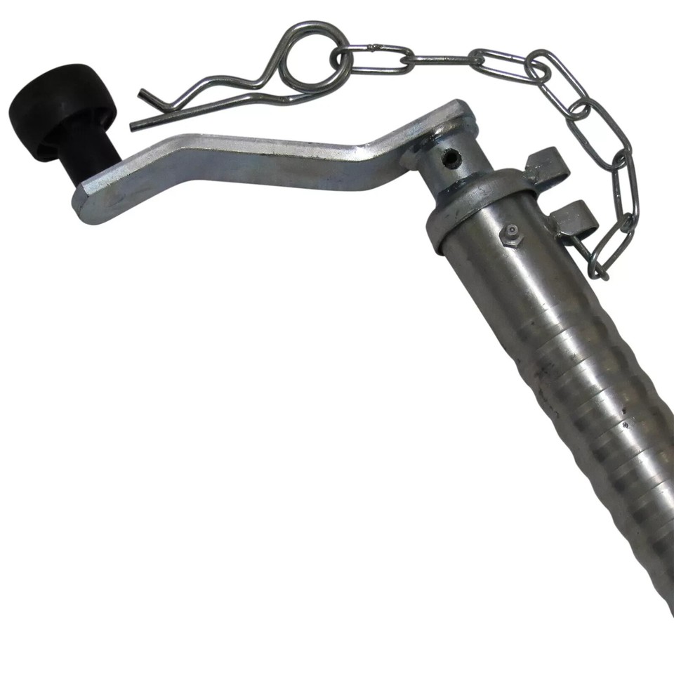 Heavy Duty Jockey Wheel Ribbed 48MM (Metal Rim Wind Up Handle Caravan ...