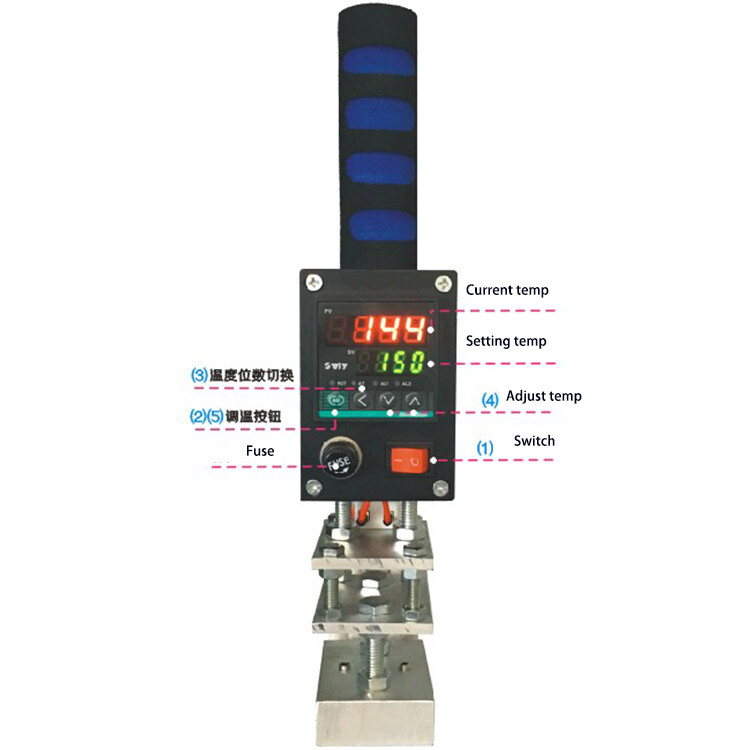 Handheld Hot Foil Stamping logo embossing Machine Leather Wood Stamp ...