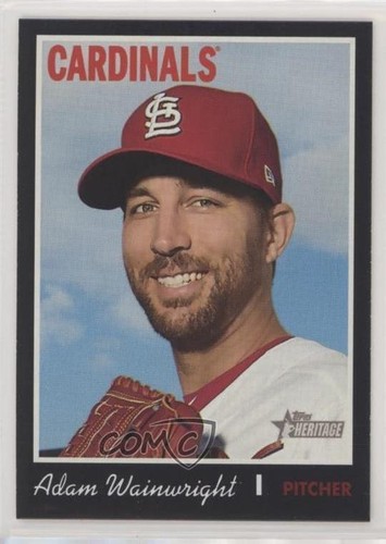 2019 Topps Heritage High Number Black Border /50 Adam Wainwright #584 ...