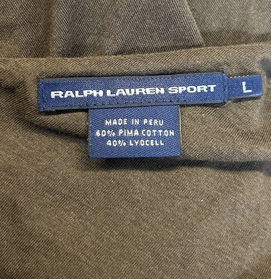 Women's Ralph Lauren Sport Brown Cap Sleeve Scoop Neck Pima Cotton Midi ...