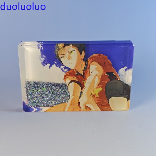 Yu Nishinoya Haikyuu!! Anime Acrylic Quicksand Mahjong Decor Toy Gift ...