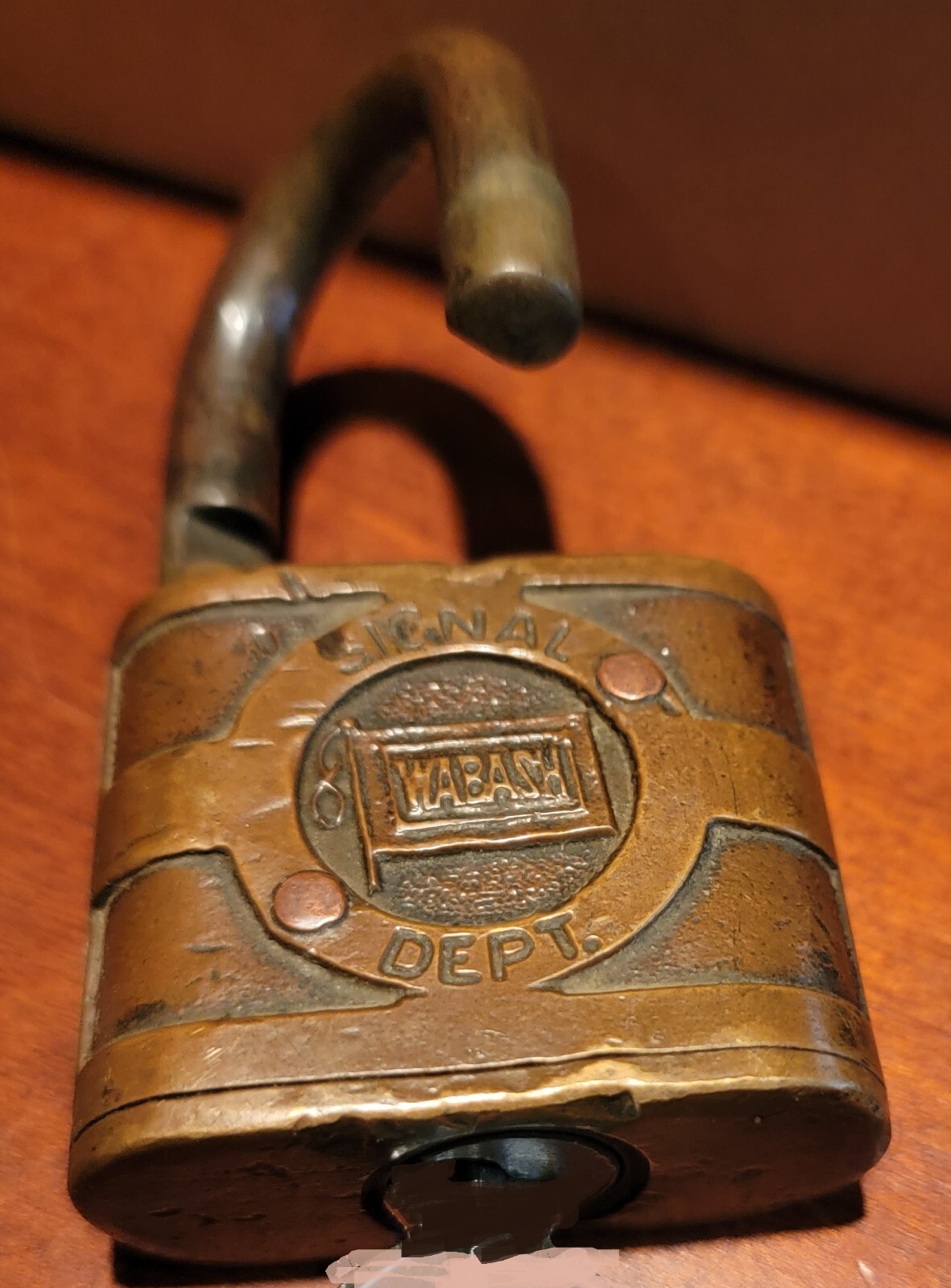 Yale Wabash Signal Dept. Padlock Brass Lock | eBay