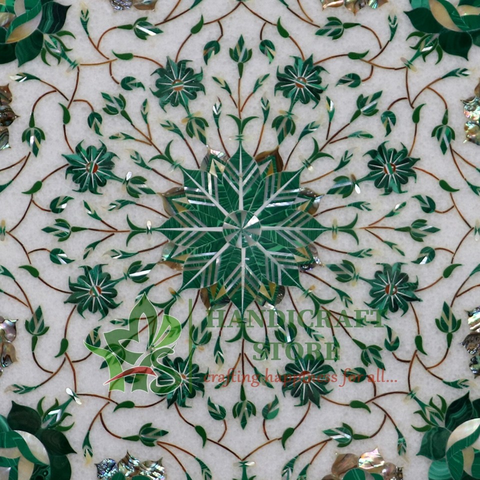 15" corner Marble Table Top Precious stone Inlay handmade Work Home ...