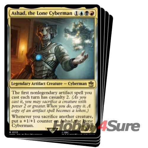 Ashad, The Lone Cyberman X4 M/NM Magic MTG Universes Beyond: Doctor Who ...