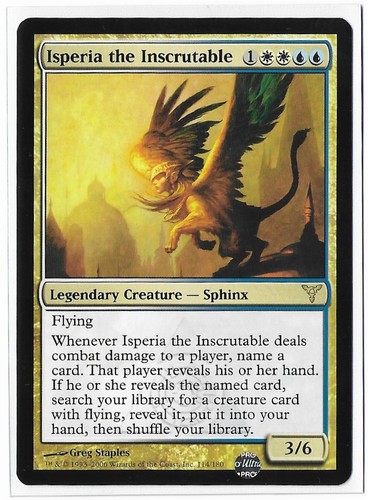 Magic The Gathering MTG DISSENSION Isperia The Inscrutable RARE Card ...