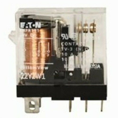 Eaton D4-SERIES SLIM POWER RELAY 1-Pole 10A AC 1xSPDT Flat Pin-24V ...