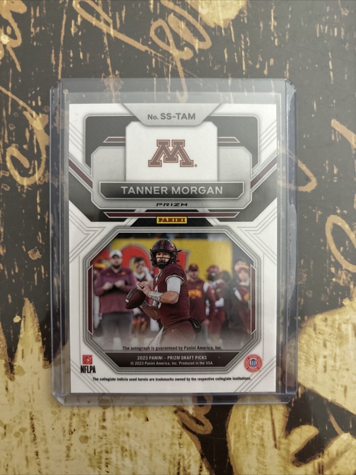 2023 Prizm Draft Picks Sensational Signatures #SS-TAM Tanner Morgan ...