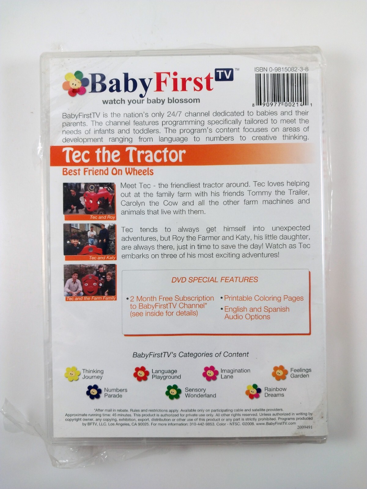 BabyFirstTV Presents - Tec the Tractor (DVD, 2008) for sale online | eBay